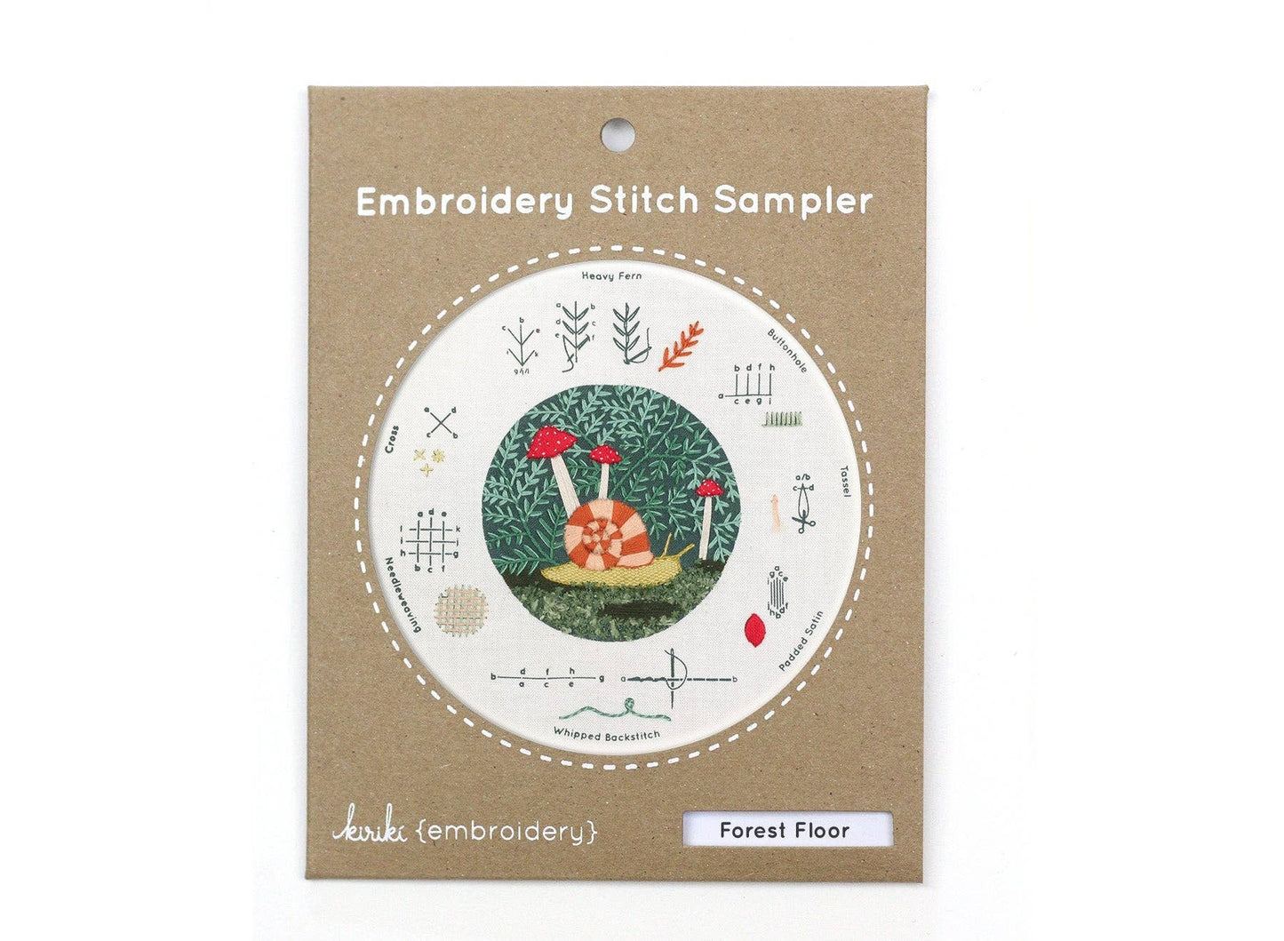 Forest Floor Embroidery Stitch Sampler – Colour and Cotton
