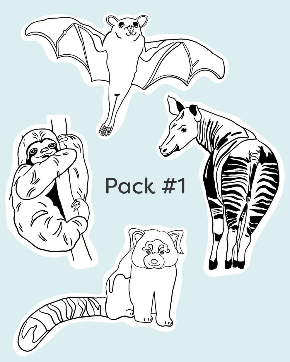 Wild Animal Stick-and-Stitch Pattern Pack #3 – Colour and Cotton