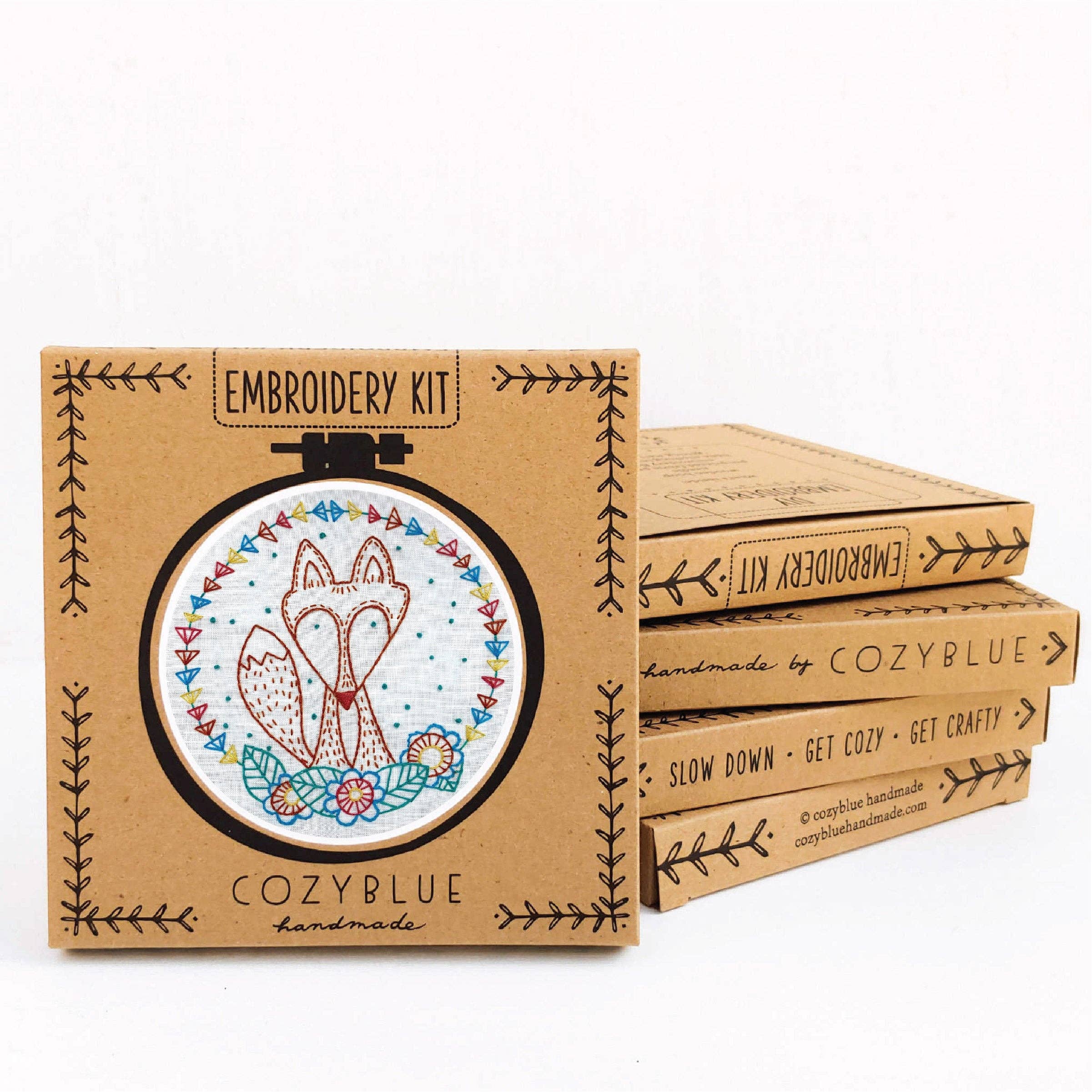 Crafty Fox Embroidery Kit – Colour and Cotton