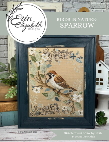 Birds in Nature - Sparrow Pattern – Colour and Cotton