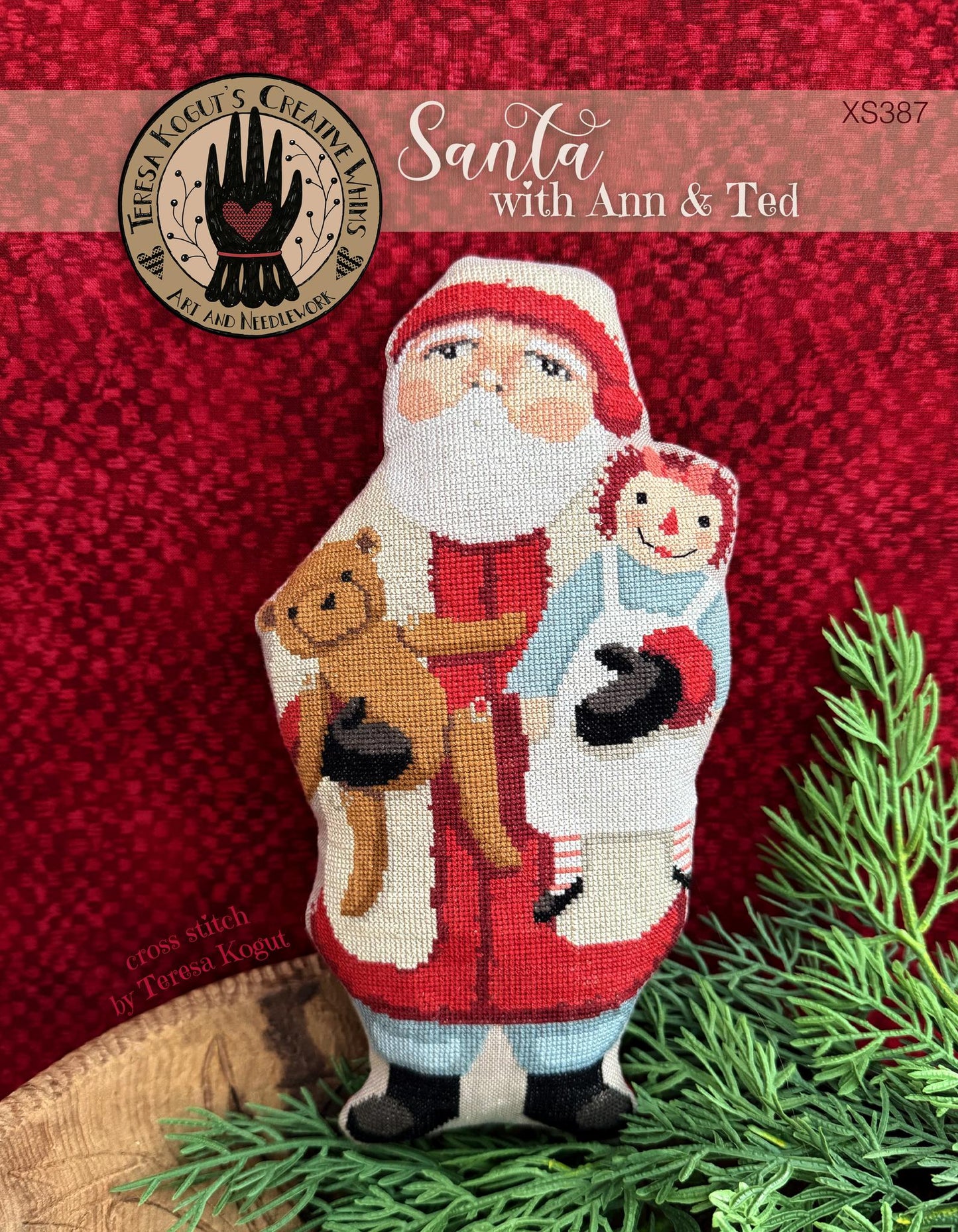 Santa with Ann and Ted Pattern – Colour and Cotton