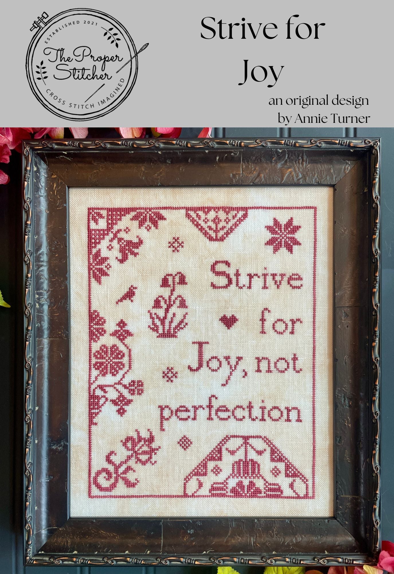 Strive For Joy Pattern – Colour and Cotton