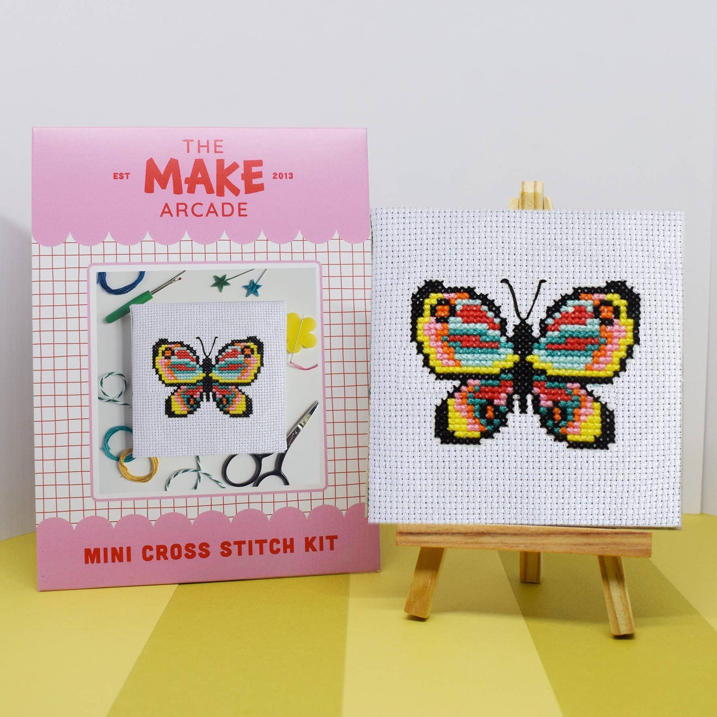 Butterfly Mini Cross Stitch Kit – Colour and Cotton