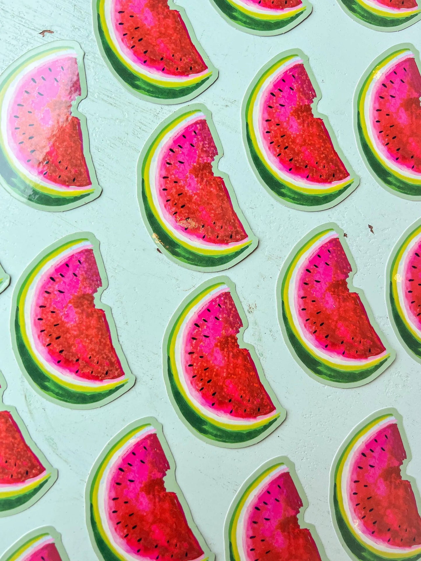 Watermelon Glitter Sticker – Colour and Cotton